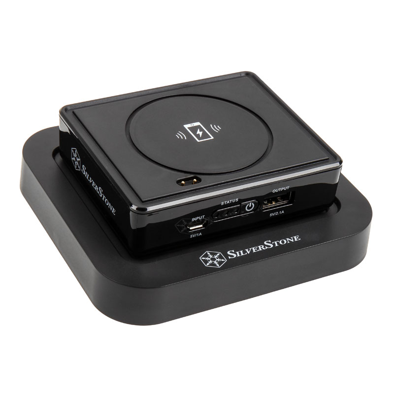SilverStone SST-QIB052-D Qi charger with docking station - black