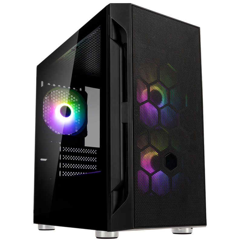 SilverStone Fara H1M PRO Micro-ATX case, ARGB - black
