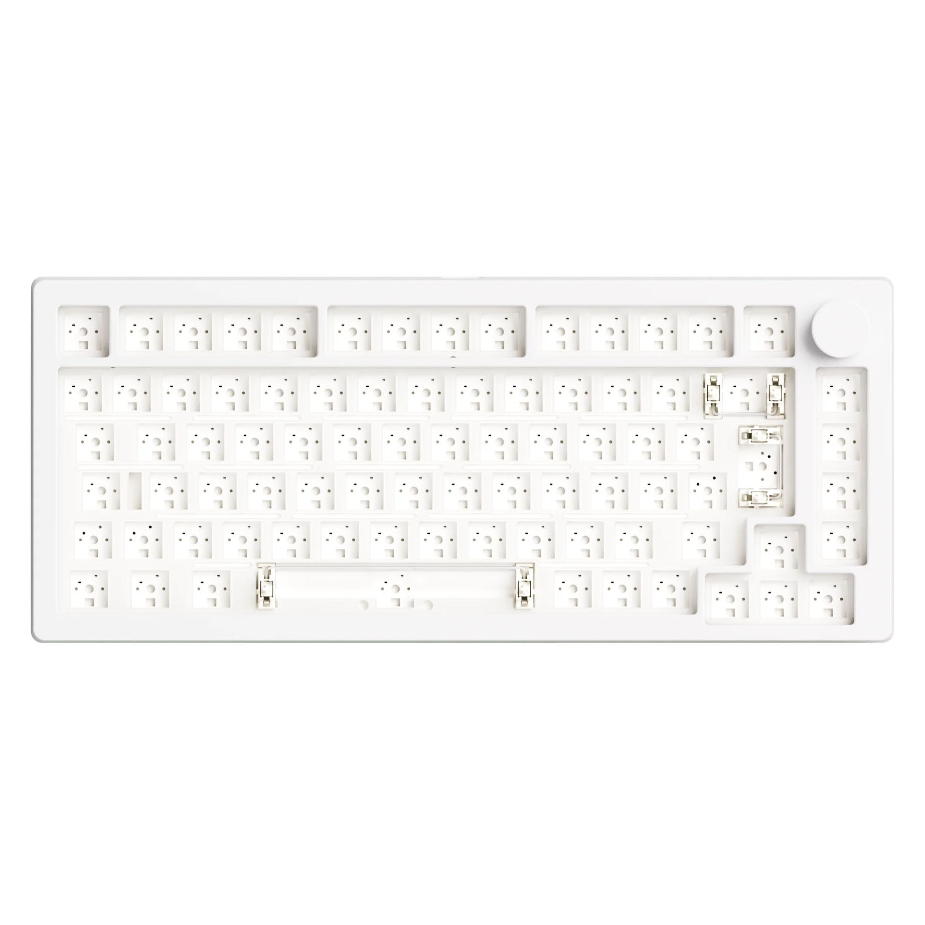 Akko Monsgeek M1 V5 Gaming Tastatur, 75%, hot-swap-fähig, RGB, ISO-Layout - Moonlight White