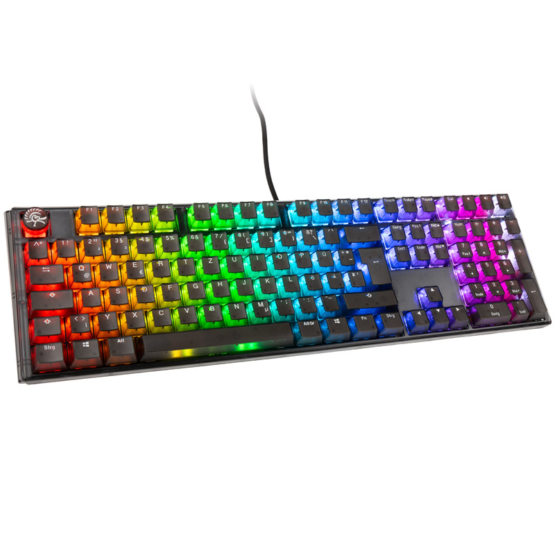 Ducky One 3 Aura Black Gaming Keyboard, RGB LED - MX-Red